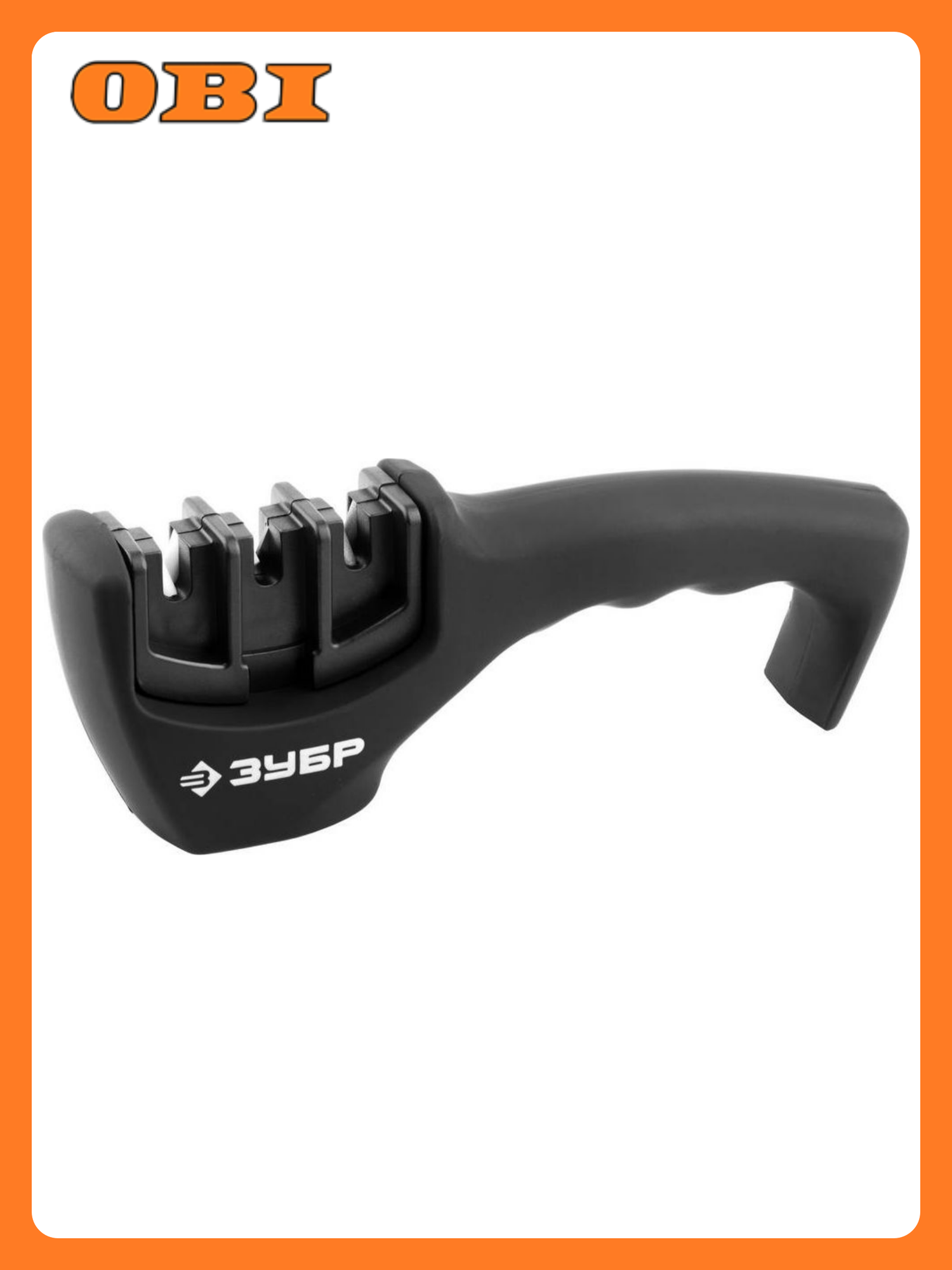 Точилка ЗУБР "3 в 1", алмазное покрытие, керамика, карбид, черная