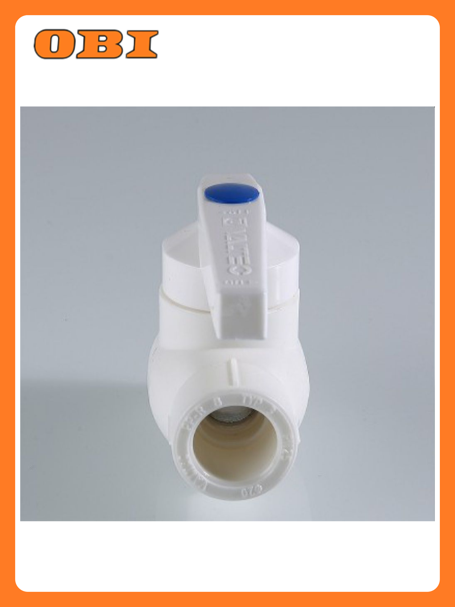 Шаровой кран VALTEC VTp.743.0.020, полипропилен, для воды, белый