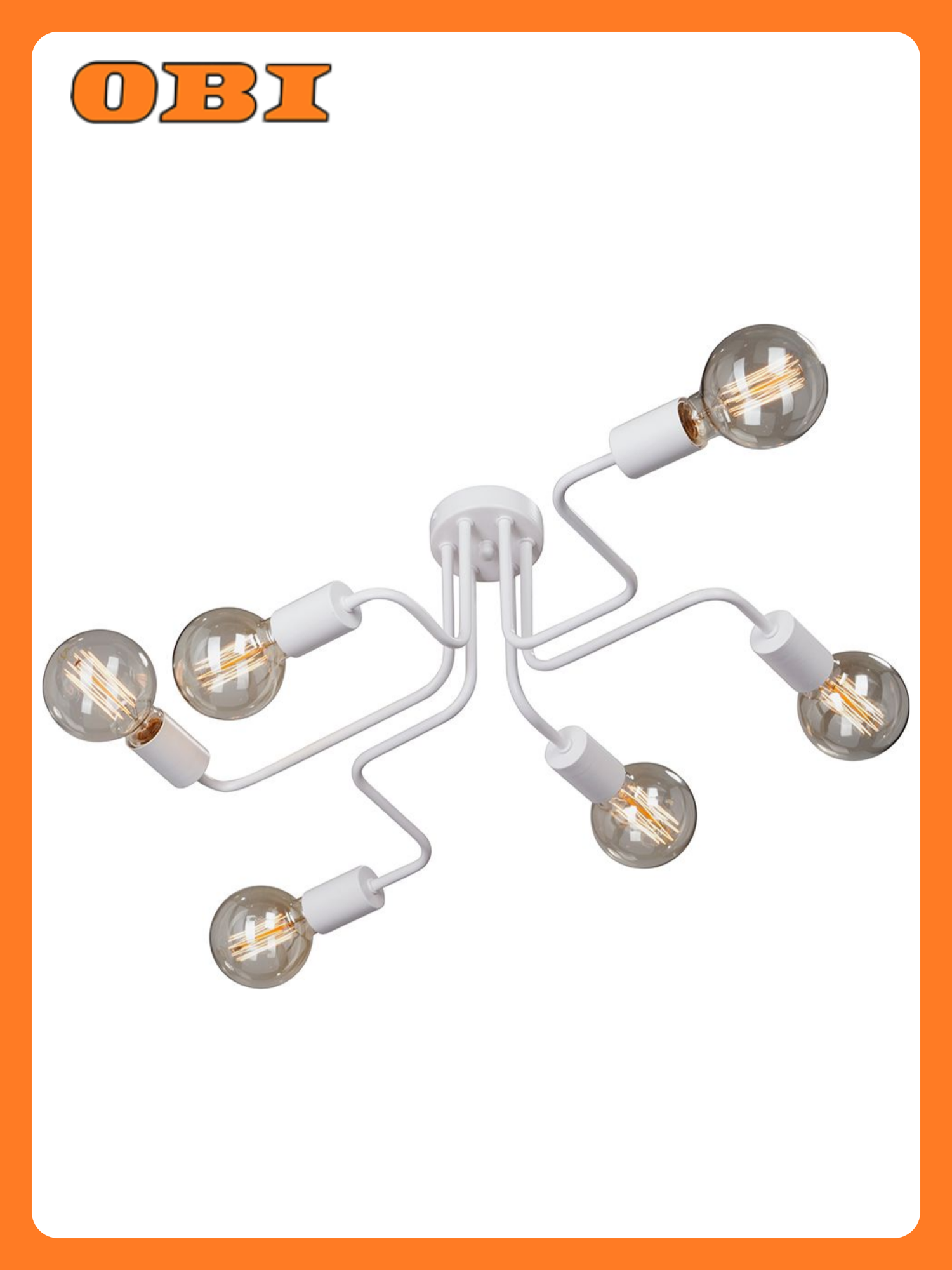 Люстра Vitaluce V4196-0/6PL, E27, 6 ламп, мощность 240 Вт, площадь освещения 18 м²