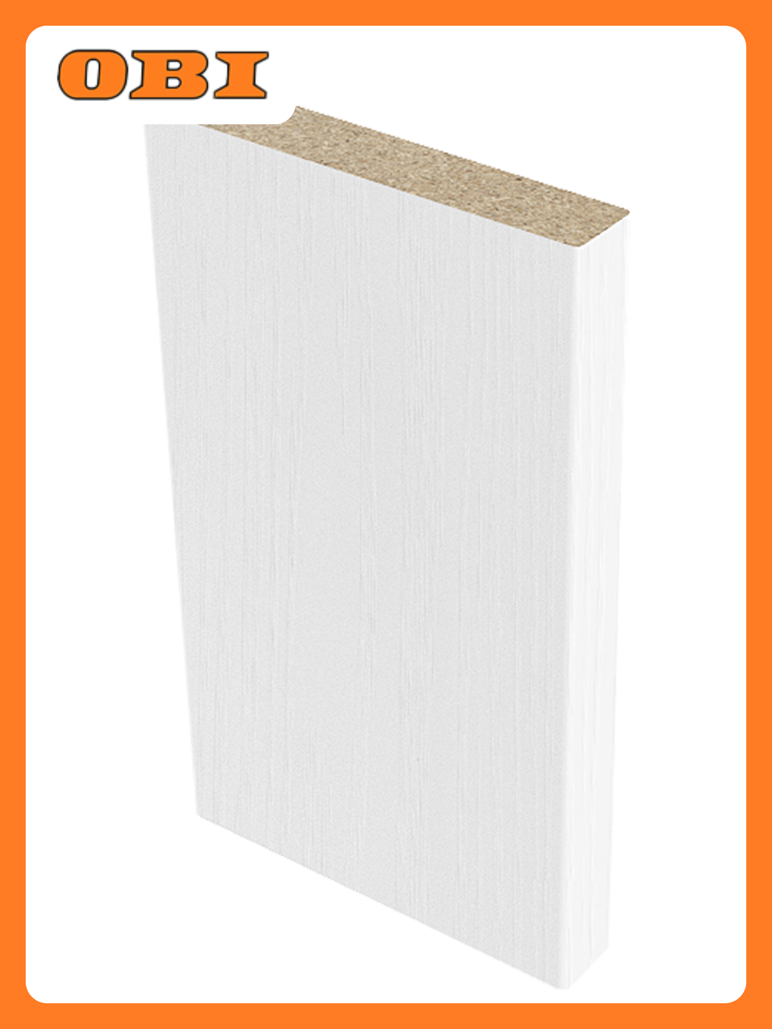 Наличник ELDORF Париж 10/Соло, ПВХ, МДФ, белый, 2070x70x8 мм