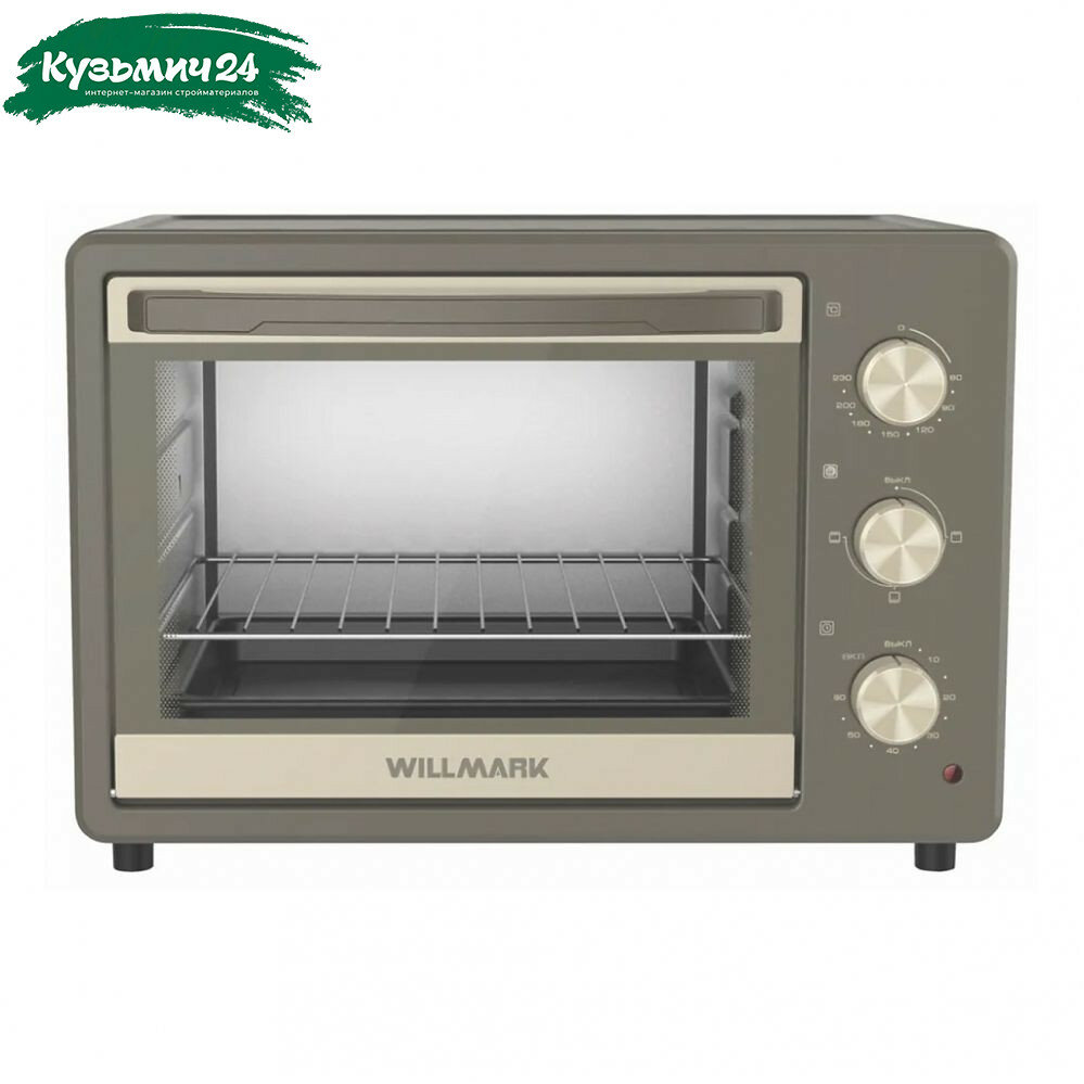 Мини-печь Willmark WO-301GB, 1001663, цвет бежевый, серый, объем 30 л, 1.6 кВт