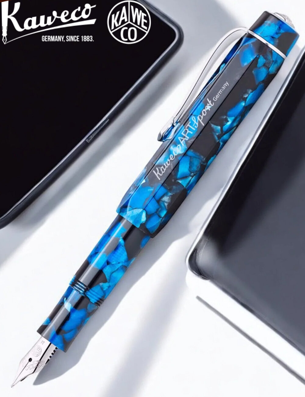 Перьевая ручка Kaweco ART SPORT Pebble Blue F (11000186) 0.7 мм