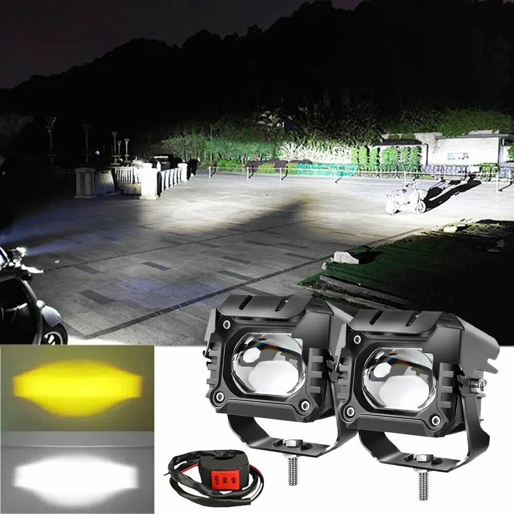 Прожектор автомобильный, 2 шт, арт. Автомобильные светодиодные прожекторы дальнего/ближнего света