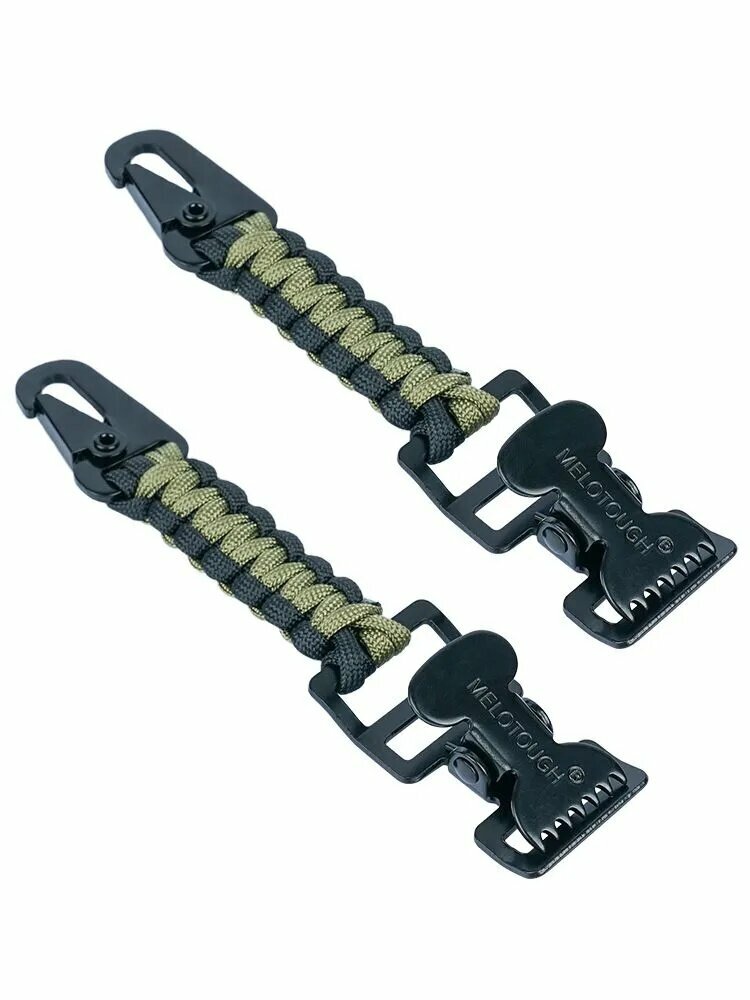 Две упаковки тактических зажимов для перчаток, подходящих для рюкзаков, поясов с инструментами, рабочих перчаток и т. д. MELOTOUGH TGH01-Armygreen2pcs