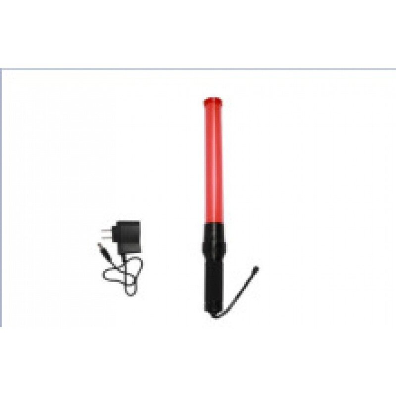 Деревянный жезл безопасности дорожного движения, ручной, красный и синий мигающий предупреждающий жезл, перезаряжаемый светодиодный индикатор, сигнальный жезл