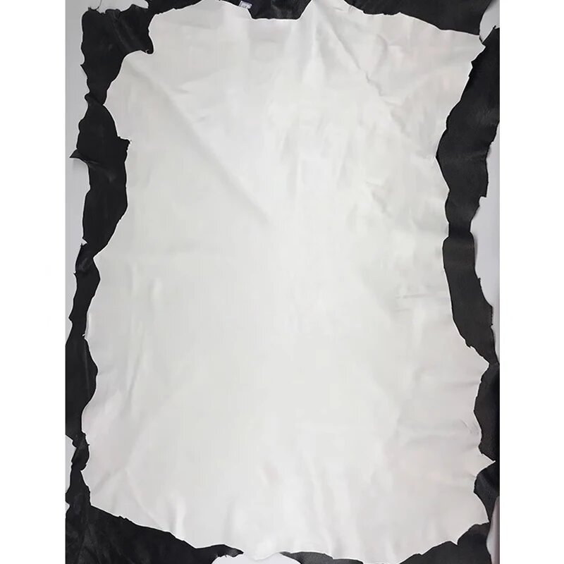 Белая натуральная козья кожа класса А для пошива