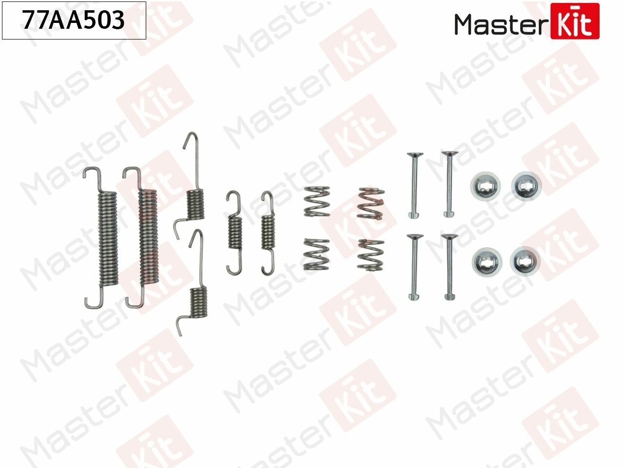 Комплект установочный тормозных колодок Kia Rio, IIJB 05-Hyundai Accent IIIMC 05-10 MasterKit 77AA503