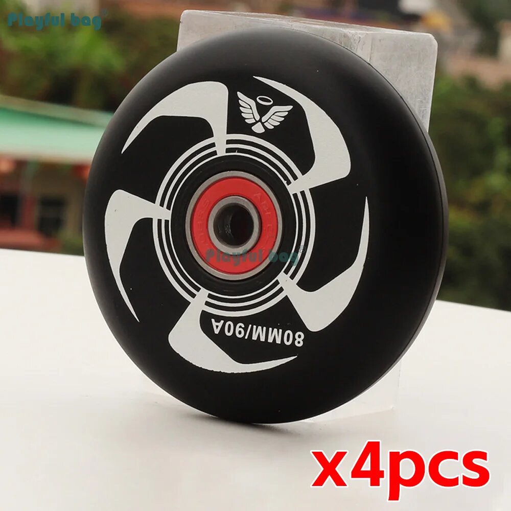 Колеса для роликовых коньков PLAYFUL BAG 90А для слалома 72/76/80 мм 80MM, AMB328-A