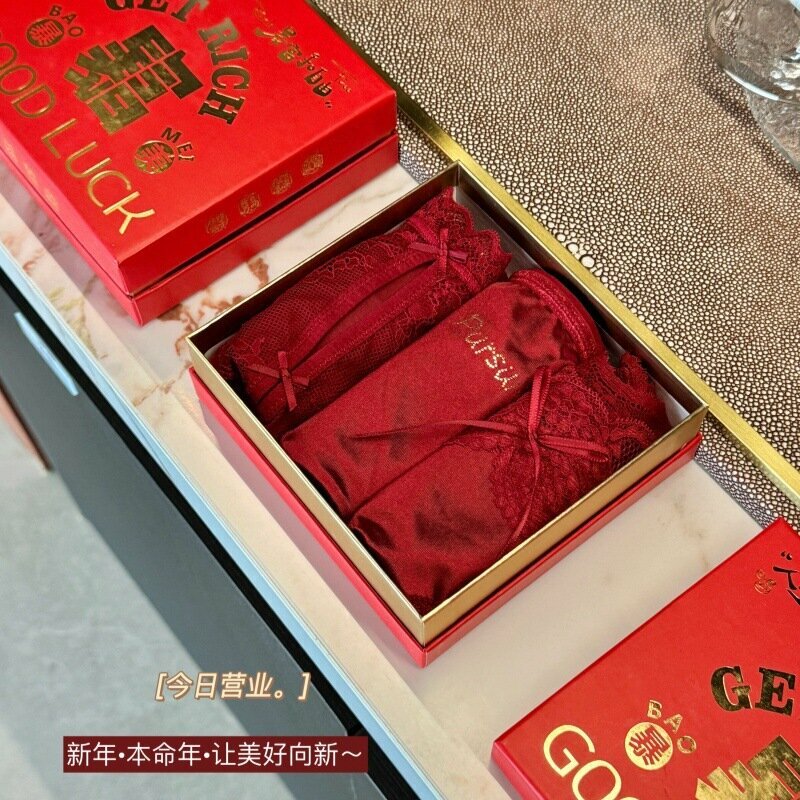 Новинка осень-зима, шарм года зодиака, утягивающие трусики с медовым бедром, 10A хлопок, удобные, дышащие, сексуальные женские трусики средней и низкой талии