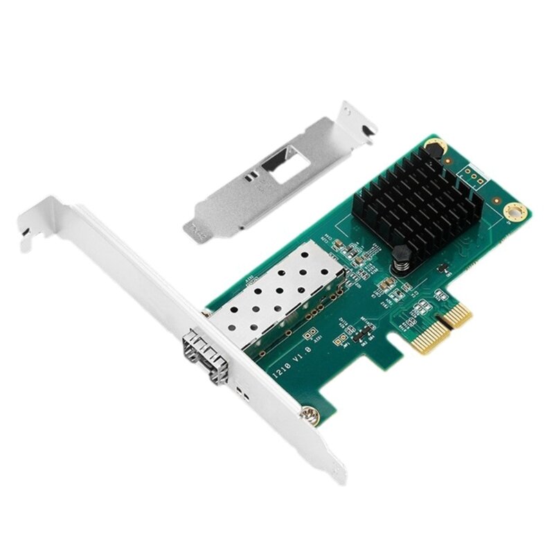 Гигабитная сетевая карта PCIE, сетевые интерфейсы, однопортовый адаптер 10/100/1000 Мбит/с для серверов