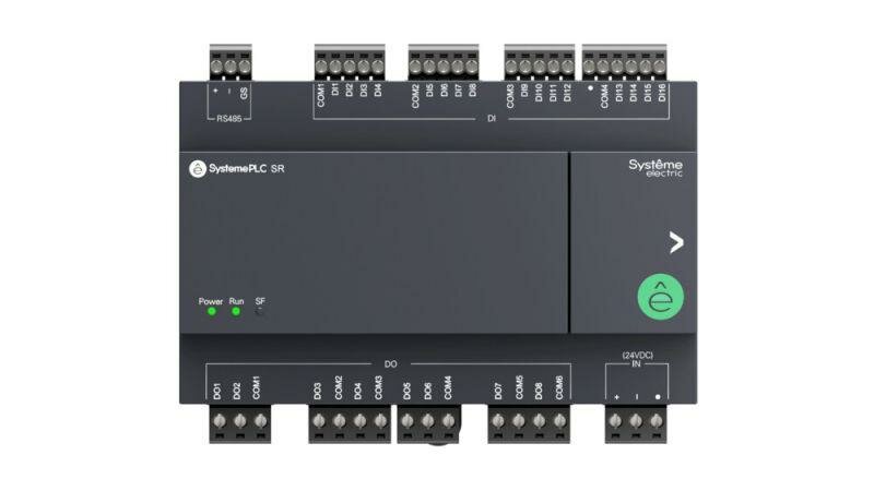 Реле интеллектуальное SR1 24В DC 24 IO: 16 DI; 8 DO (реле) 1хRS485 SE ZR1PA00BD