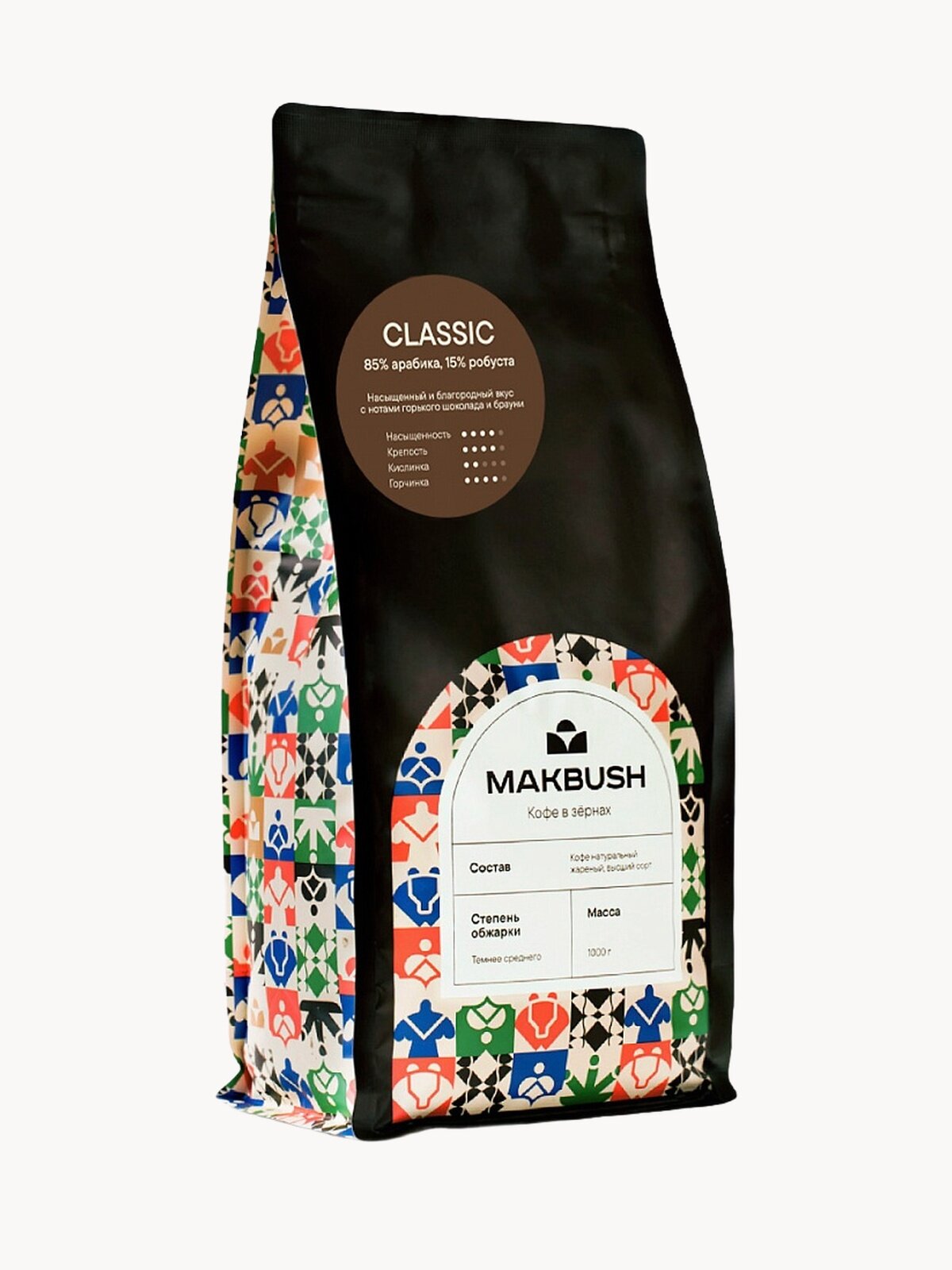 Кофе в зёрнах MakBush CLASSIC 1000 г