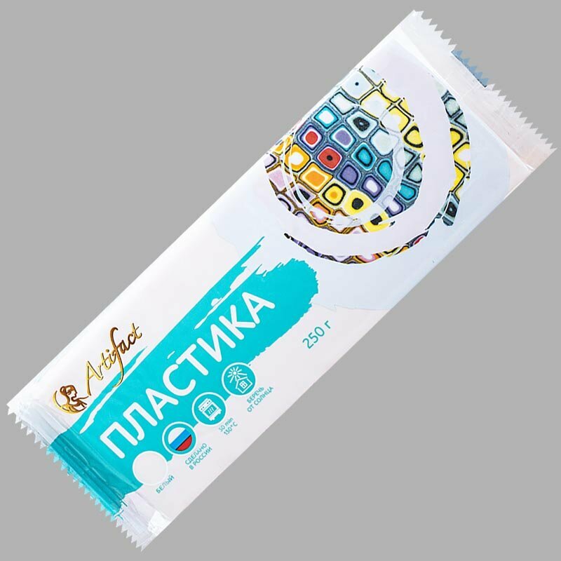 Полимерная глина Артефакт брус 7202-00 белый (101), 250 г, цена за 1 шт.