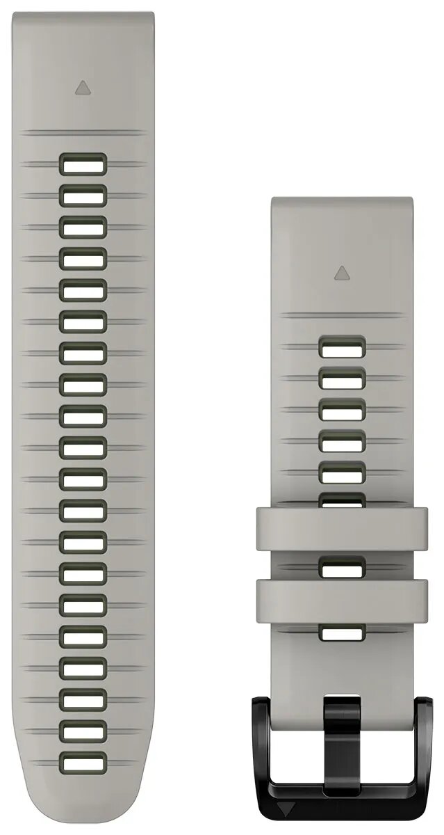 Ремешок сменный Garmin 22mm QuickFit Fog Gray/Moss, 010-13280-08, из гипоаллергенного силикона