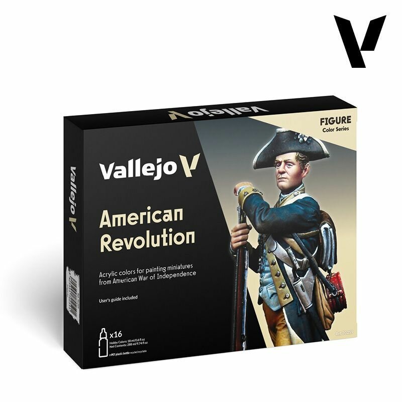 Набор красок Vallejo Model Color Set: American Revolution (16) - обновленная формула 2024