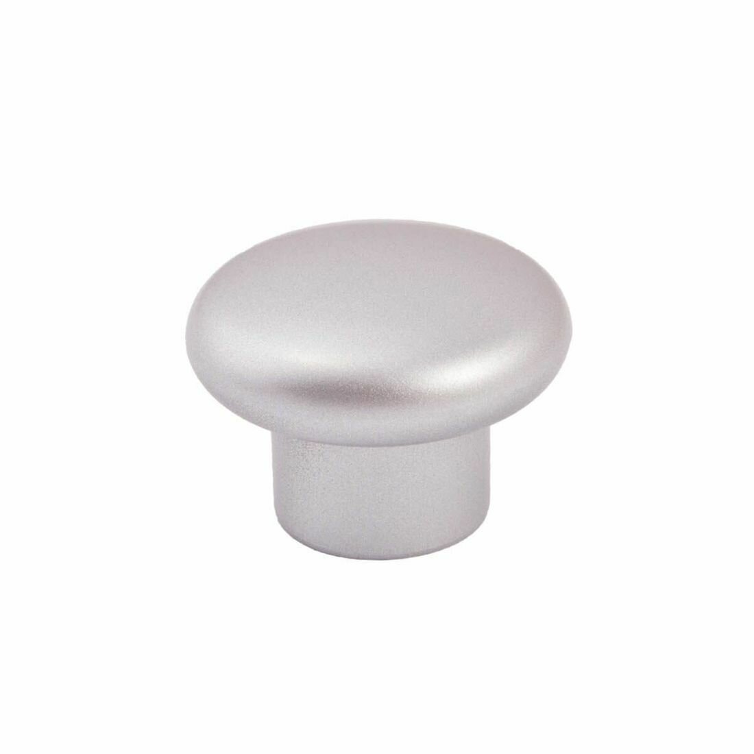 Ручка мебельная кнопка пластиковая AKS "PK01/K1", цвет металлик