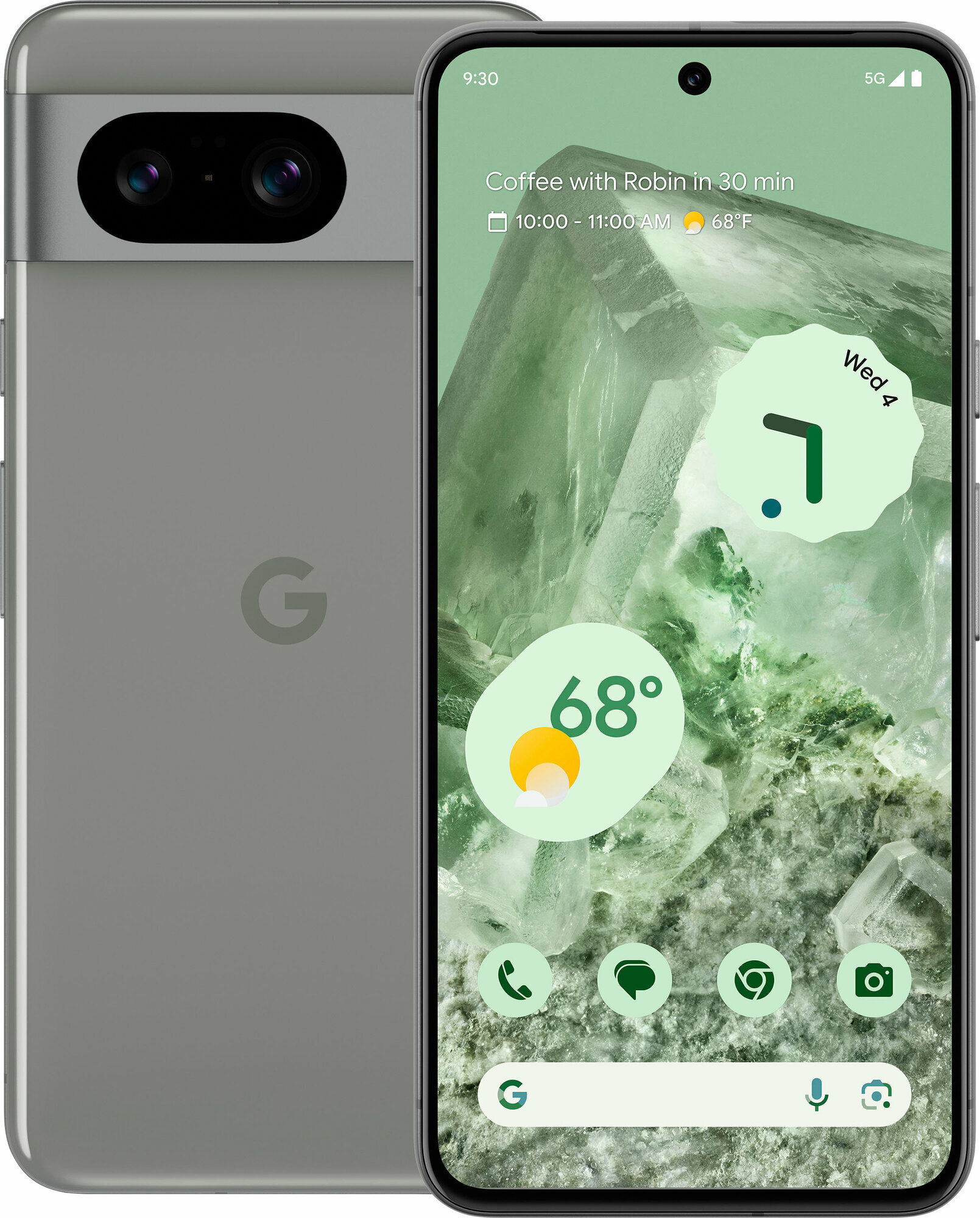 Смартфон Google Pixel 8 8/128 ГБ Global Version, Dual: nano SIM + eSIM, Hazel