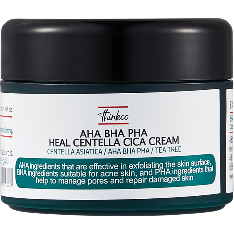 Крем для лица Thinkco с кислотами и центеллой для пробл. кожи,50мл