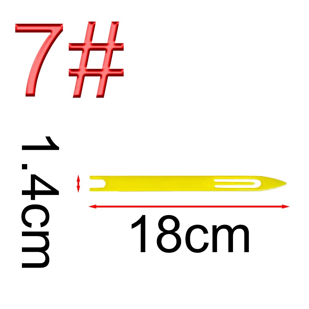 Набор из 3 штук пластиковых игл для ремонта рыболовных сетей 7(size7 3pcs)