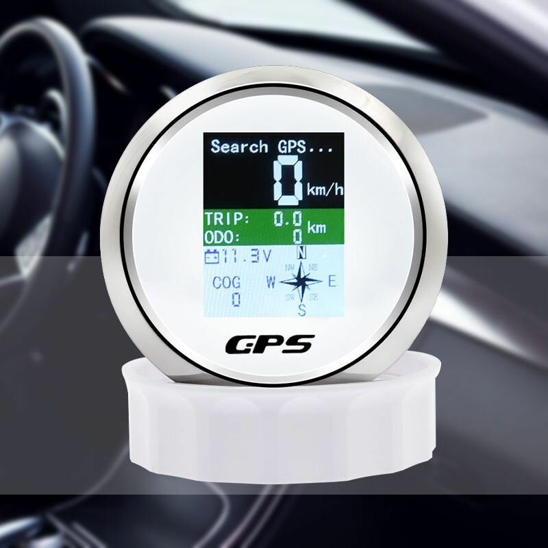 85 мм Цифровой спидометр с GPS антенной TFT-экран, для лодки, автомобиля, моторной яхты одометр