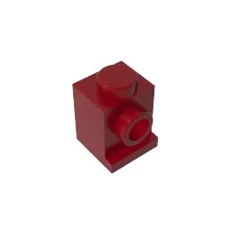 Красный кубик Lego 1x1 Dark Red(014)