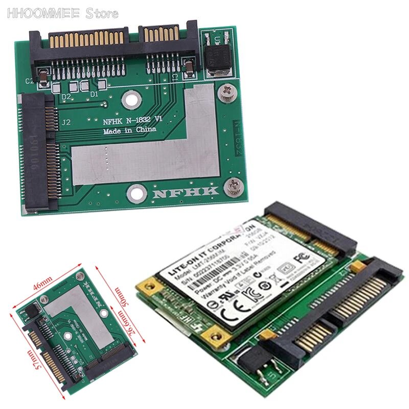Адаптер карта MSATA SSD до 2,5" SATA — фото 1