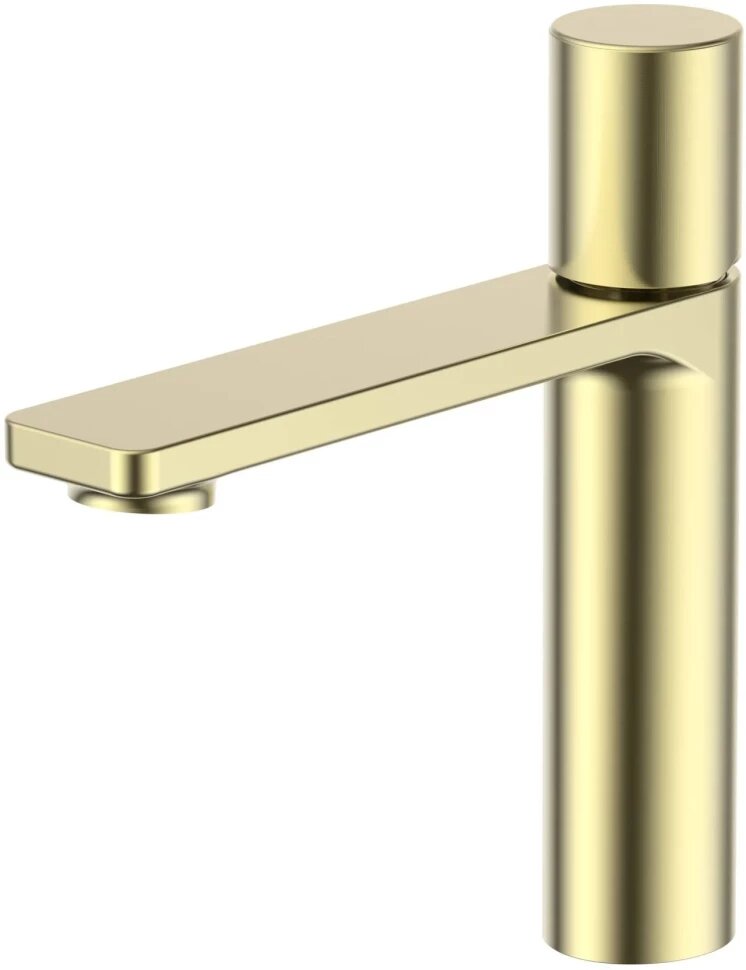 Смеситель для раковины Vincea Vogue VBF-4V3BG без донного клапана, золотой матовый