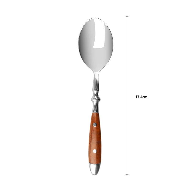 Ножи для стейков, столовая ложка, вилка, деревянная ручка стиль Laguiole столовые приборы Нержавеющая сталь столовые приборы