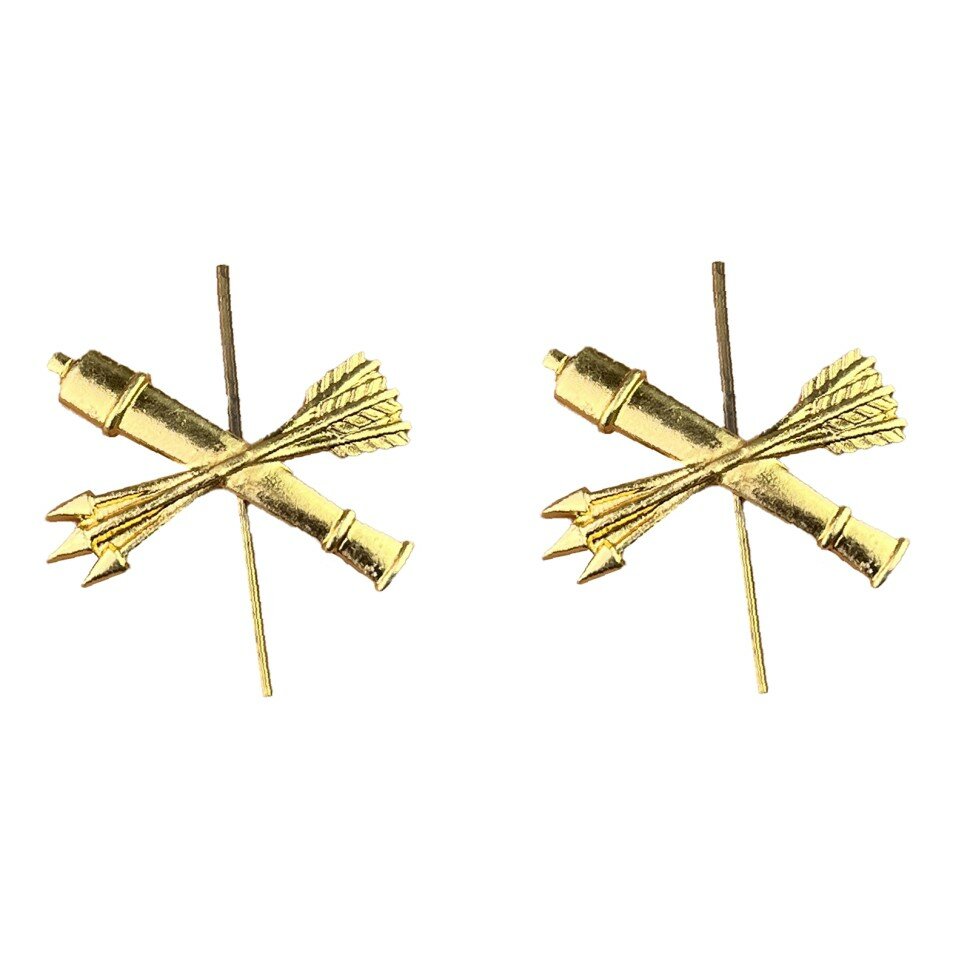 Эмблема петличная Войск ПВО 2 штуки металл зол.