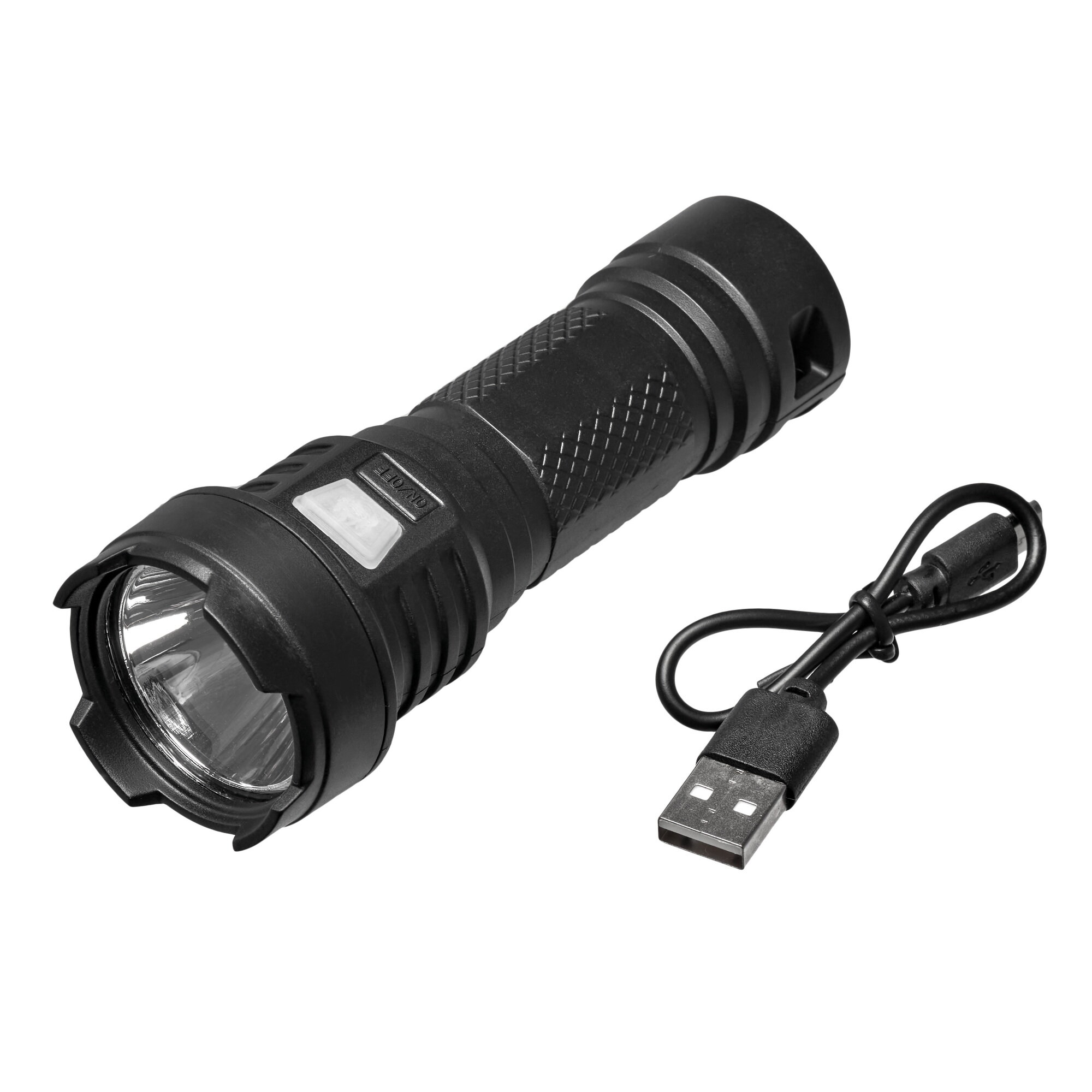 Фонарь FOCUSray 1310, светодиоды, аккумулятор, пластик, чёрный, 50 лм