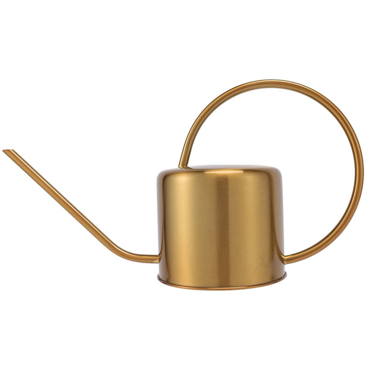 Лейка Golden Garden из нержавеющей стали 1300 мл, маленькая бутылка для воды, простая в использовании ручка, идеально подходит для полива растений и цветов