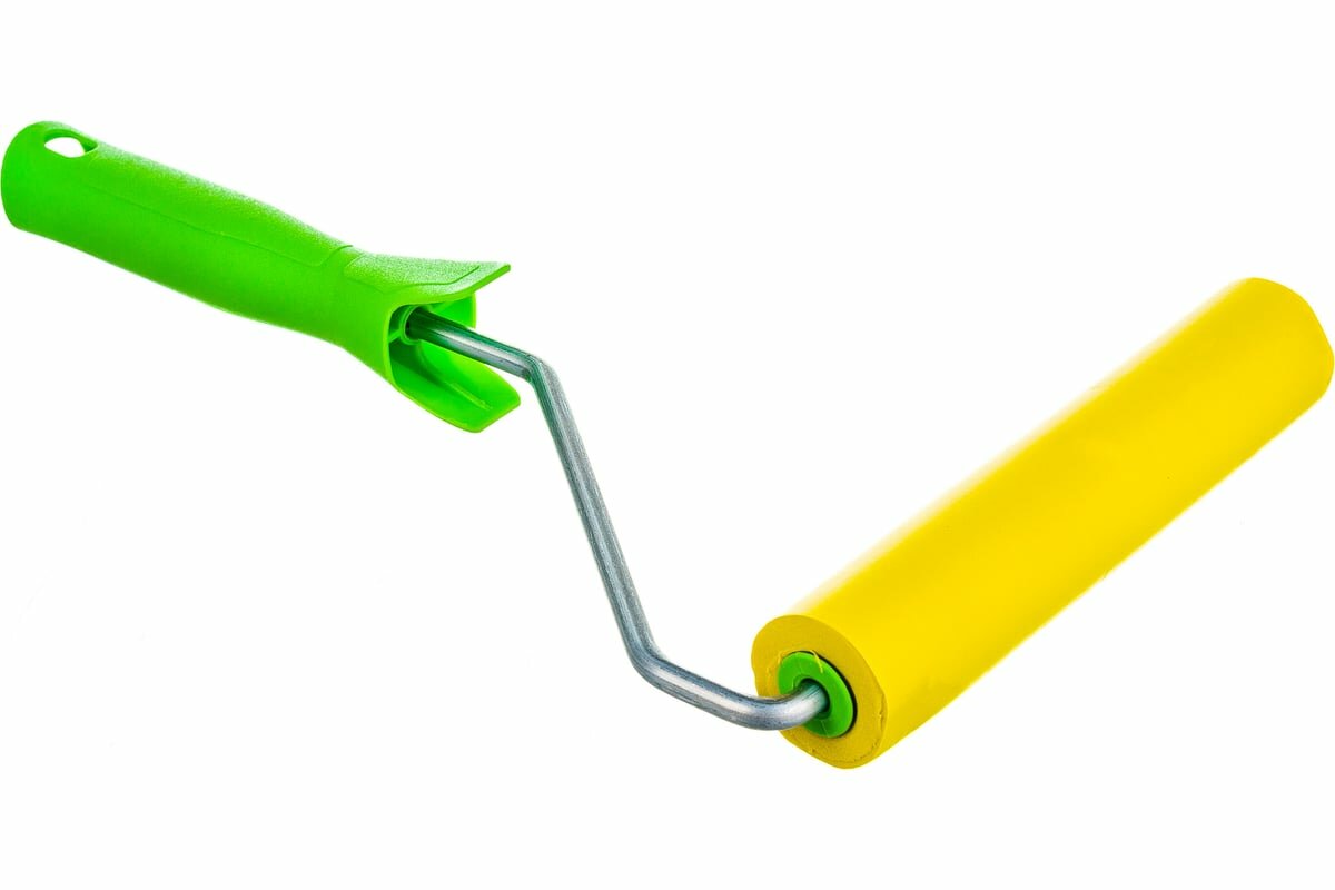 СИБРТЕХ прижимной резиновый валик с ручкой, длина 150 мм, диаметр ручки 6 мм, модель 81033