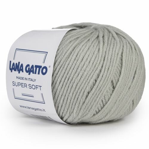 Пряжа Lana Gatto Super Soft (1 моток) 14616 светло-серый