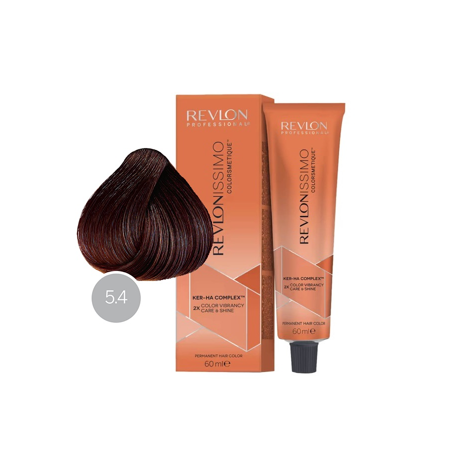 Revlon Professional Revlon Revlonissimo Colorsmetique 5.4 - Перманентная краска для волос светло-коричневый медный 60 мл