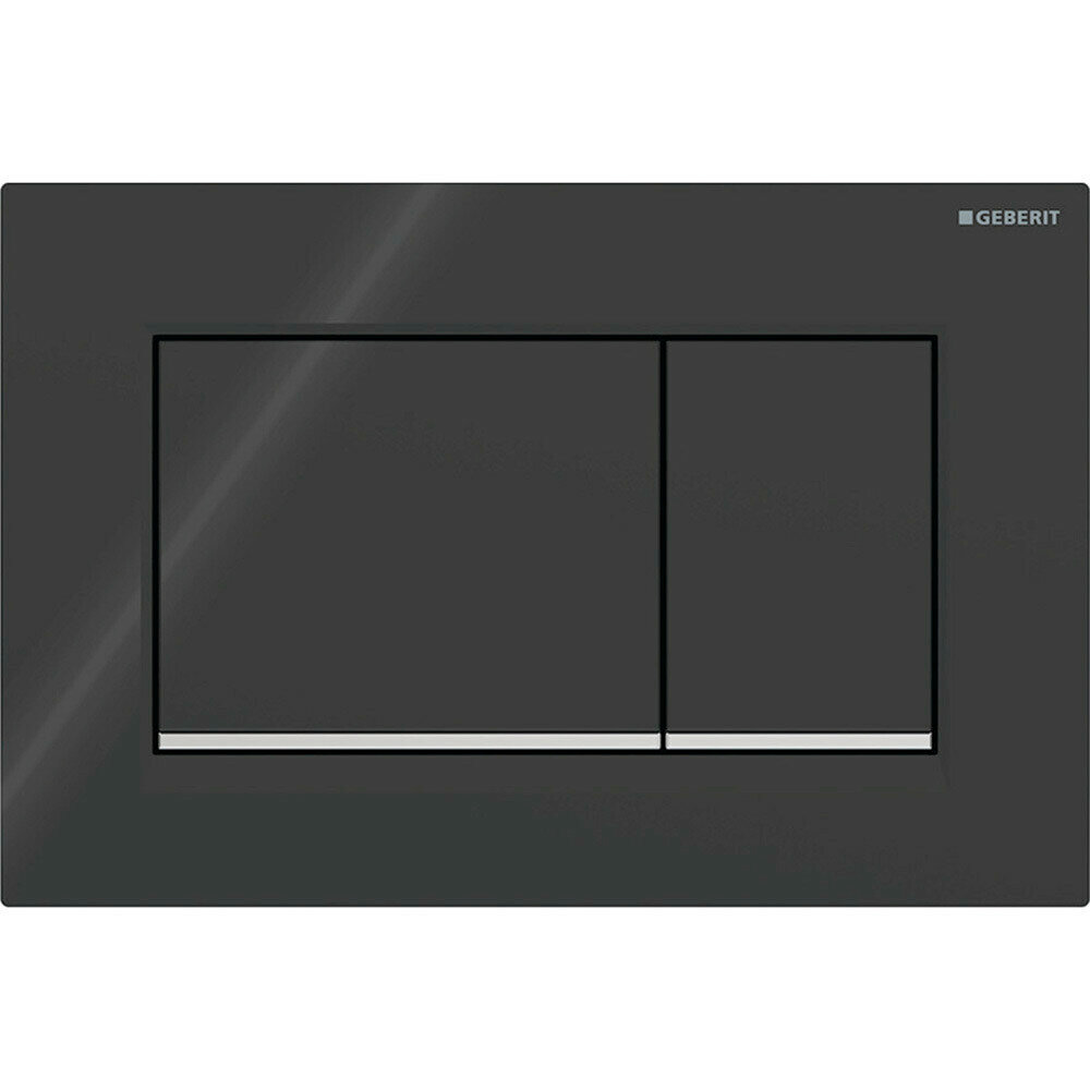 Клавиша смыва для инсталляций Geberit Sigma 30 черная/хром глянцевый (115.883. KM.1)