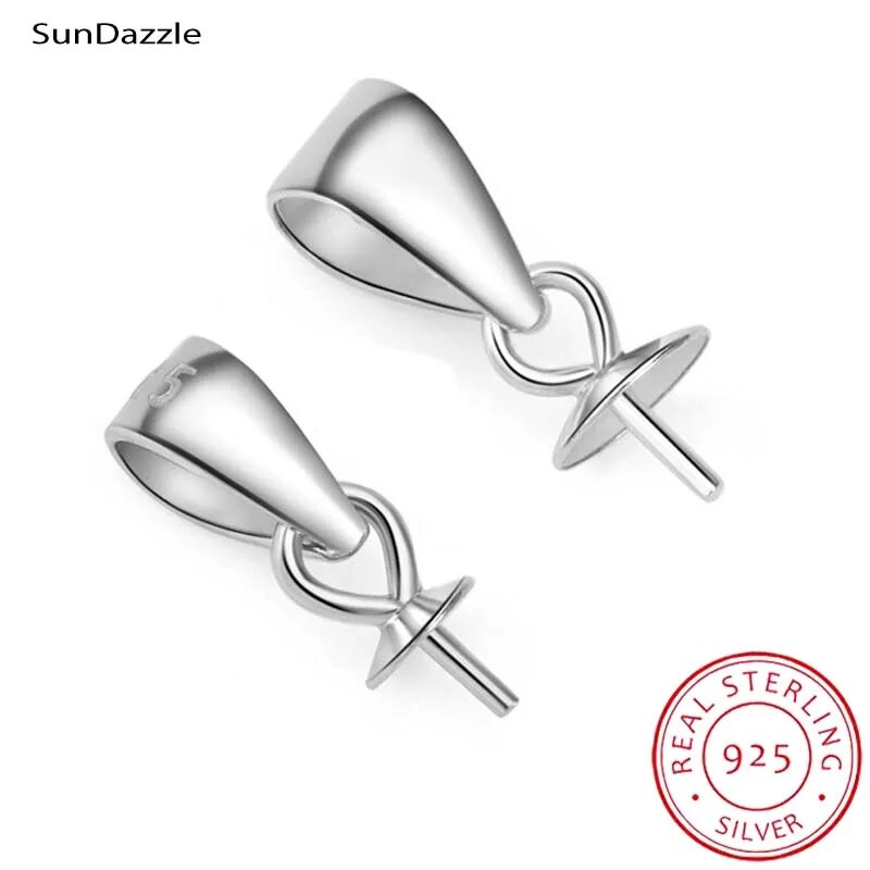 Серебряные шапочки для бусин 925 пробы (3 шт.) 3mm Diameter