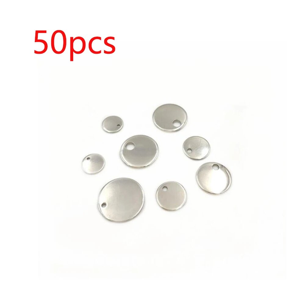 Заключения ювелирных изделий Ahknormailcui из нержавеющей стали золотого 10mm, steel tone 50pcs