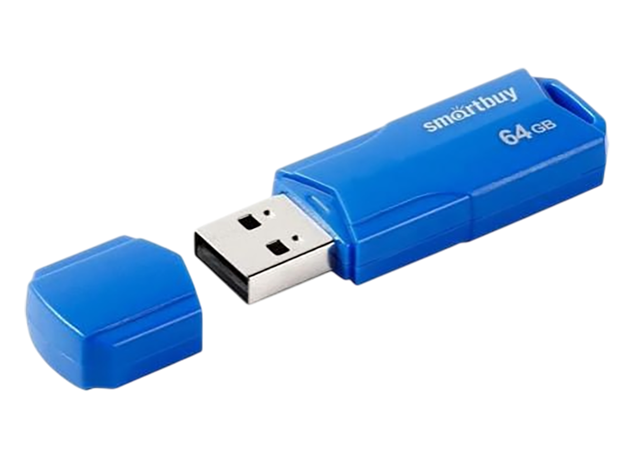 USB-накопитель 64Gb Smartbuy Clue, синий