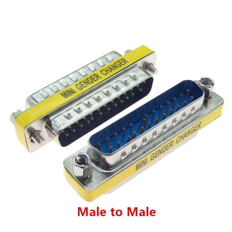 Мини-переходники разъемов RS232 DB9 DB15 DB25 DB37 25 Male to Male