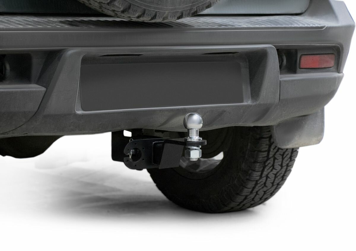 Фаркоп под квадрат c электрикой Smart для Chevrolet Niva (Шевроле Нива) 2002-2020, шар E, 1200/75 кг, F.6016.002