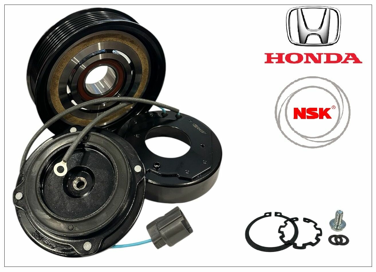 Муфта компрессора кондиционера NSK Japan Honda Element L4 2.4L