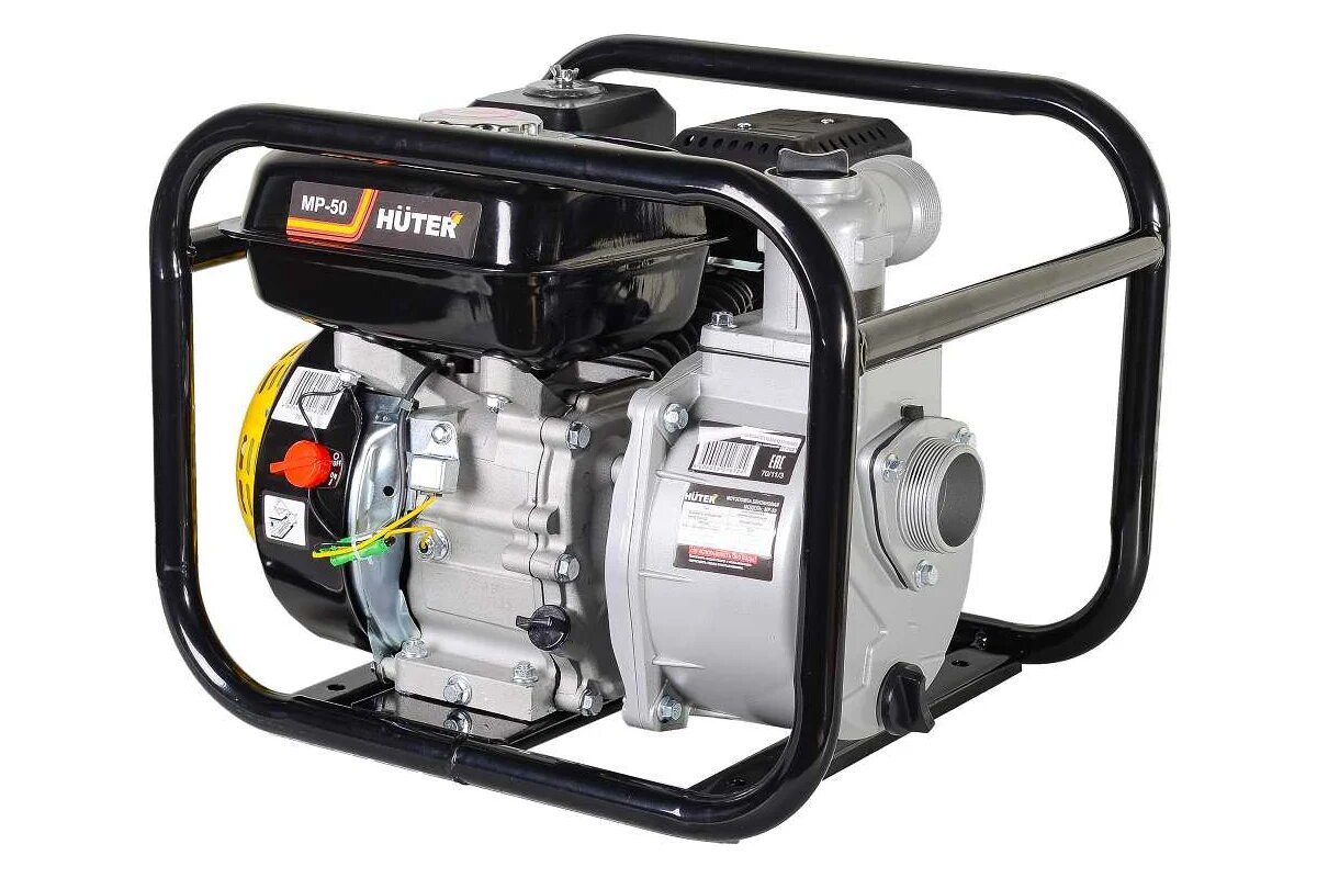 Мотопомпа Huter MP-50 3800, об/мин, бензин АИ-92, до 600 л/мин, 50 мм/2 дюйма
