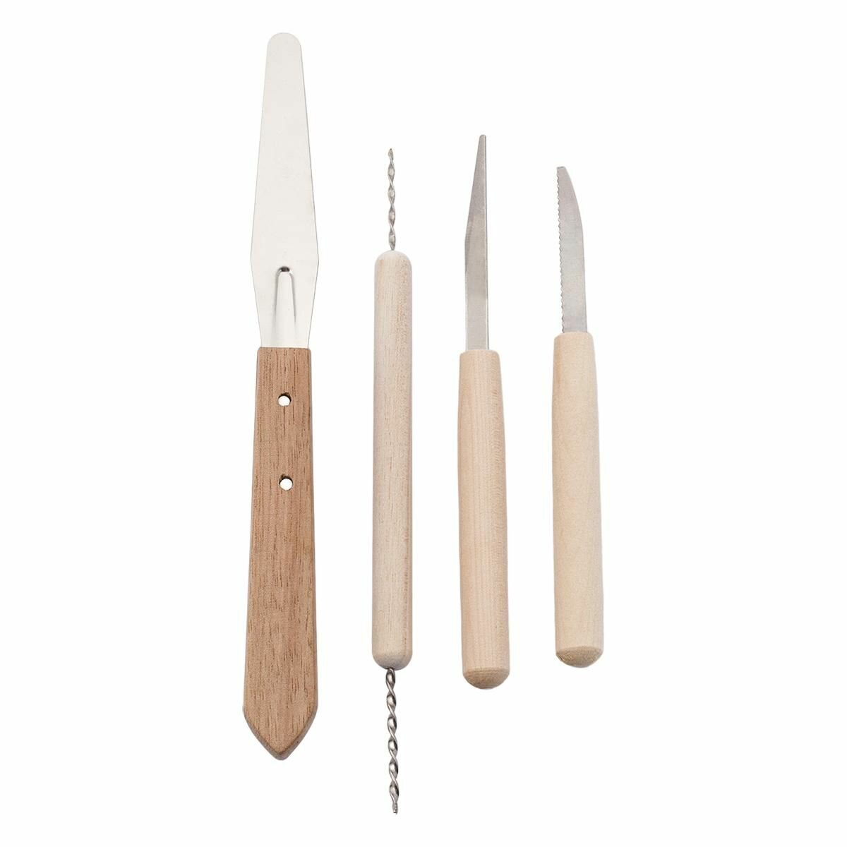 Инструменты для творчества айрис для работ с глиной, 13 см, 4 шт в упаковке (2AR23433)