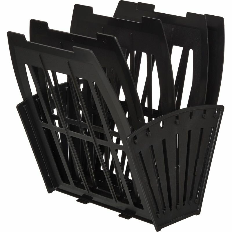 Лоток для бумаг Attache сборный, на 4 отделения, черный (145947)