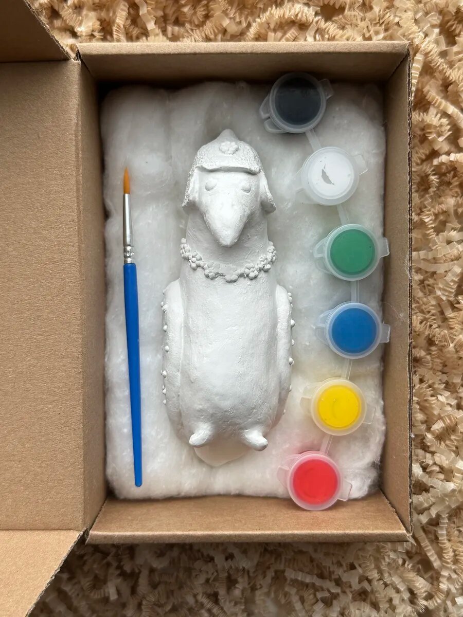 Елочная фигурка для росписи Ворона