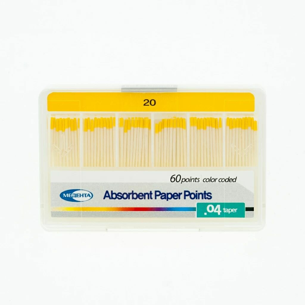 Штифты бумажные конус 04 (60шт) №20, мета