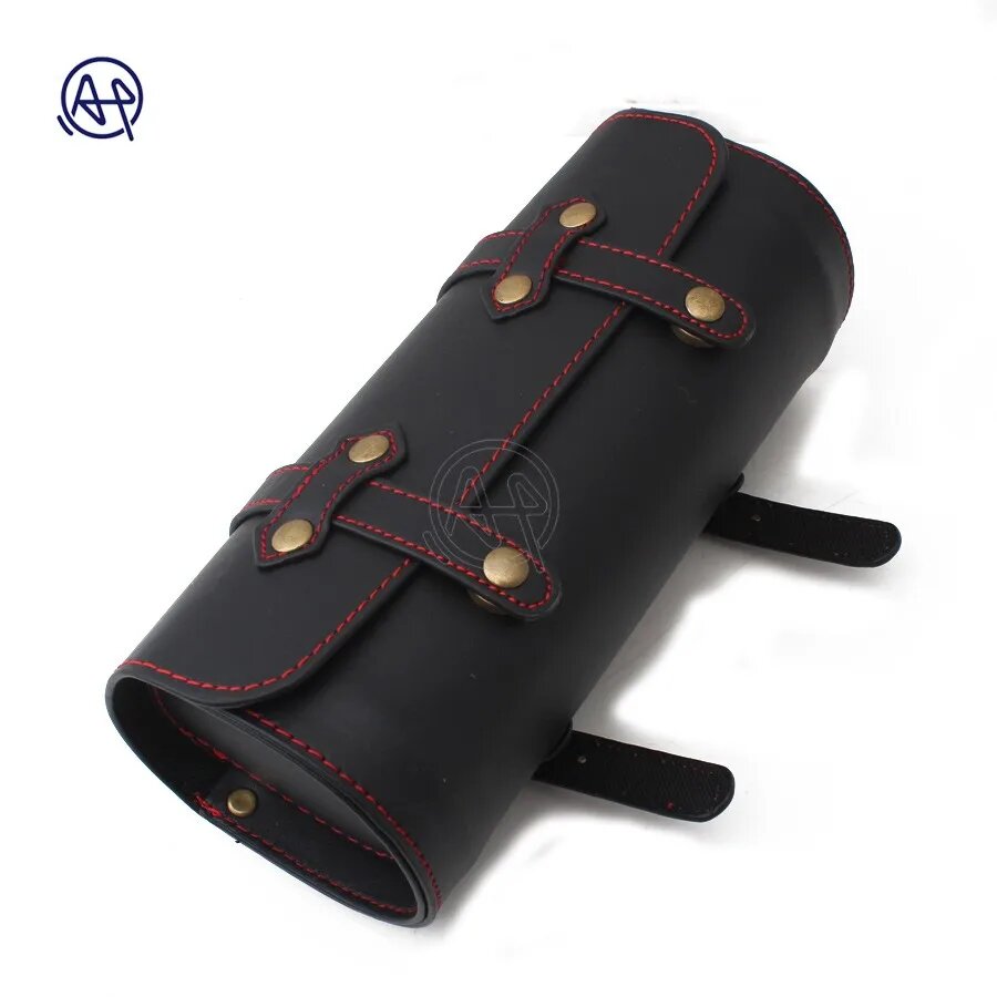 Винтажные мотоциклетные Сумки на седло, рюкзак для бокового инструмента, багажная сумка Black n Red