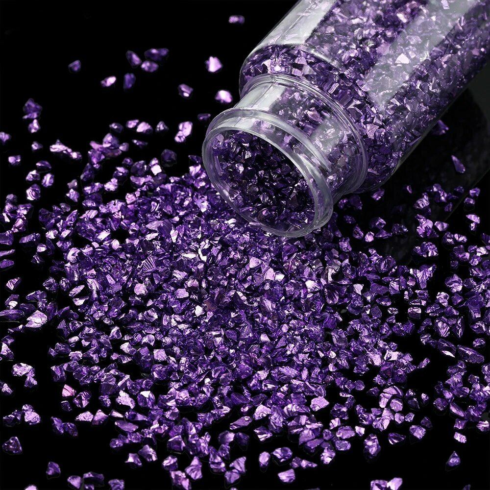 Стеклянные камешки для эпоксидной смолы St.kunkka 30г Blue purple