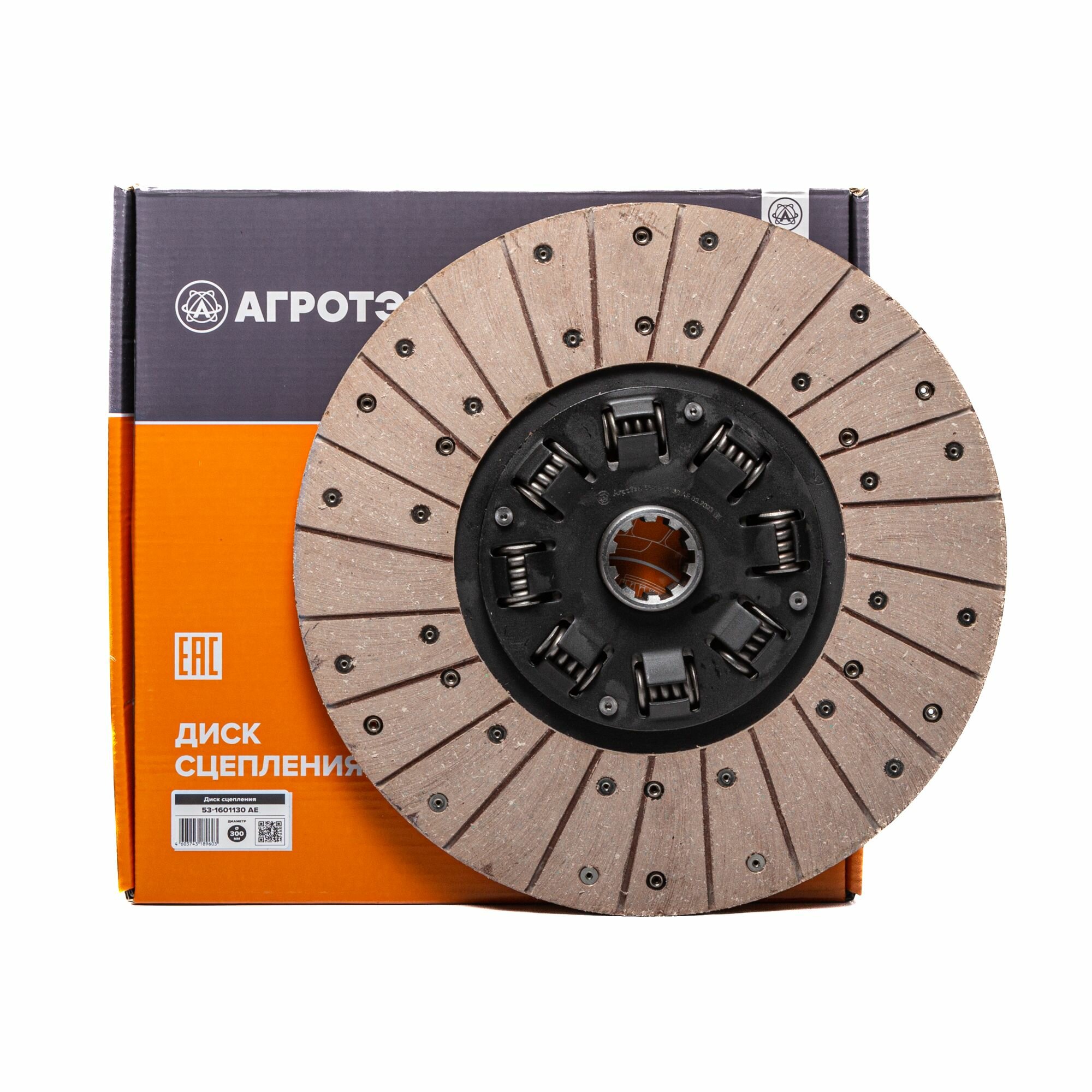 Диск сцепления ведомый, ГАЗ, ПАЗ, кавз, d 300мм, для ГАЗ 53 3307 66 арт 531601130AE АгроТэк