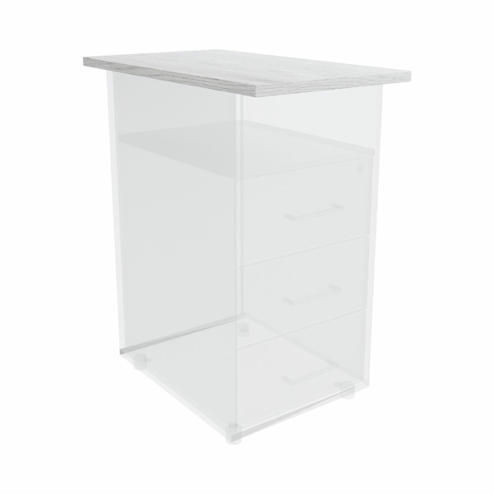 Топ на тумбу ТП50 КТП40-70, р. 400х700х22, Ясень Анкор белый